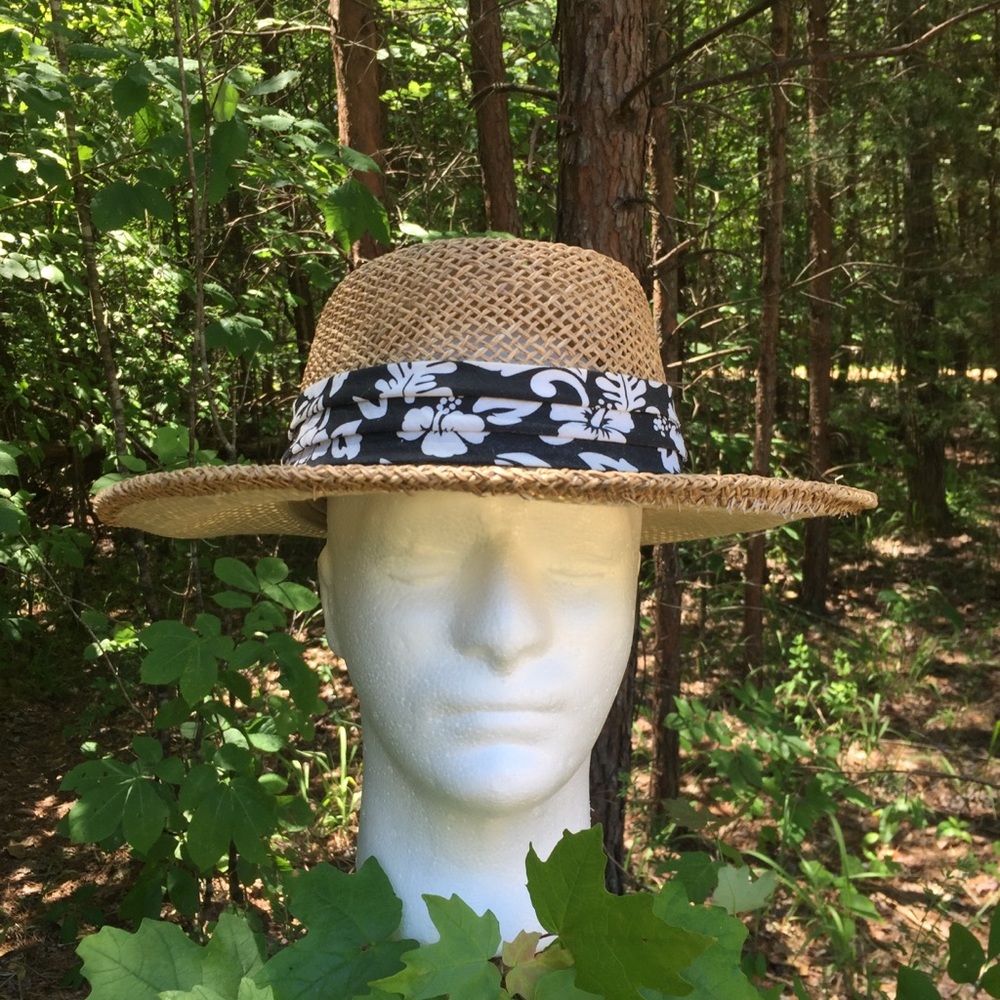 Broner Straw Hat Unisex Tropical Band Wide Brim Sun P… - Gem